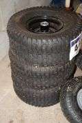 (5) Small Tires on Rims - Shackelton Auctions Inc.