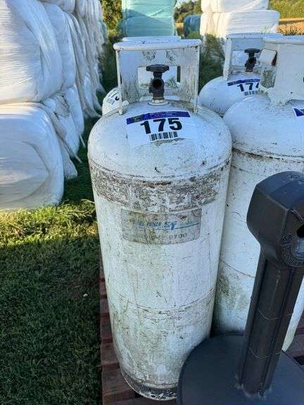 100LB PROPANE TANK (HALF FULL) - Shackelton Auctions Inc.