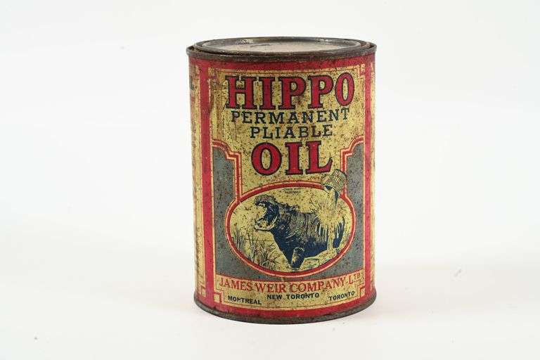 HIPPO PERMANENT PLIABLE OIL QUART CAN WITH CONTENTS - Shackelton ...