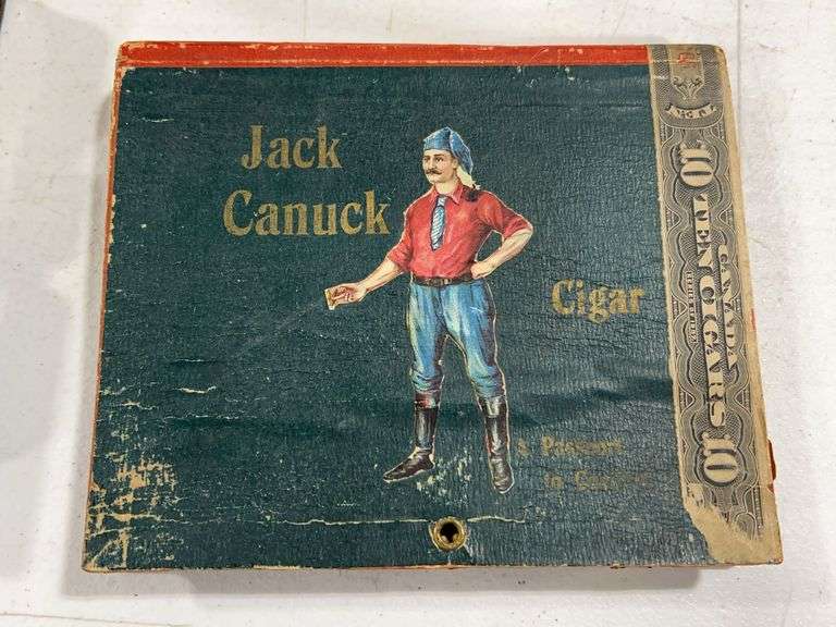 JACK CANUCK BOOK CIGAR BOX - Shackelton Auctions Inc.