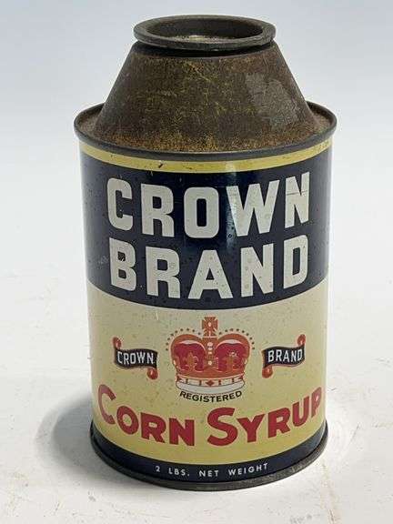CROWN BRAND CORN SYRUP 2 POUND CAN BANK - Shackelton Auctions Inc.