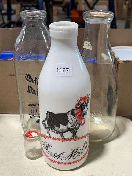 GROUP OF MILK BOTTLES - Shackelton Auctions Inc.