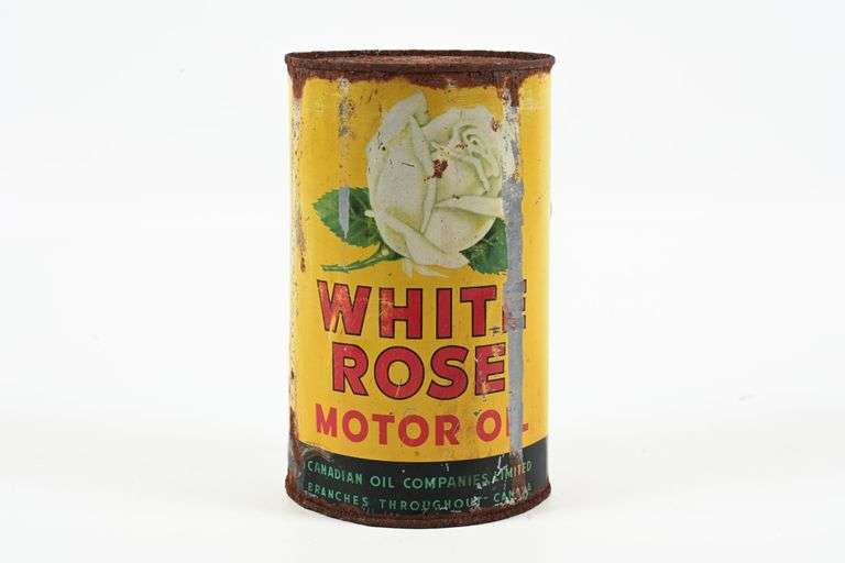 WHITE ROSE MOTOR OIL IMP QT CAN - Shackelton Auctions Inc.