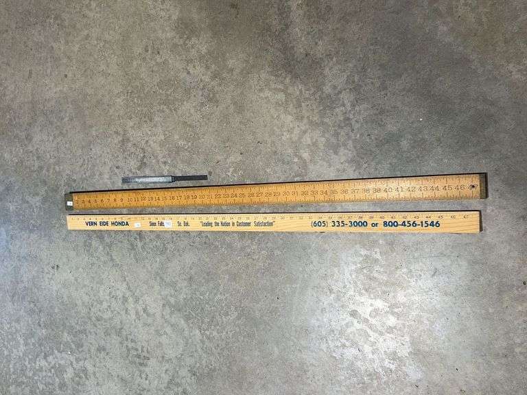 2 - 47" YARDSTICKS - Shackelton Auctions Inc.