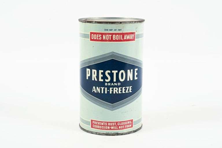 PRESTONE ANTI-FREEZE IMP QT CAN - Shackelton Auctions Inc.