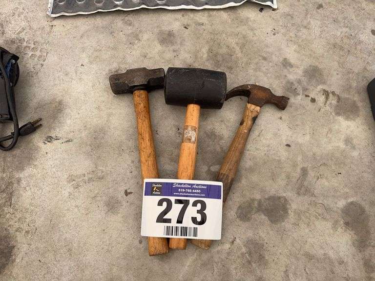 3 HAMMERS - Shackelton Auctions Inc.