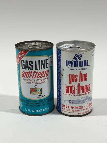K-MART AND PYROIL GAS LINE ANTI-FREEZE 12 OZ CANS - Shackelton Auctions ...