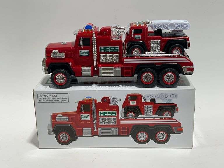 HESS PLASTIC BATTERY OPERATED FIRE TRUCK AND LADDER RESCUE - Shackelton ...