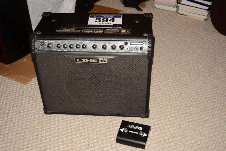 LINE 6 AMPLIFIER WITH PEDAL CONTROL - Shackelton Auctions Inc.