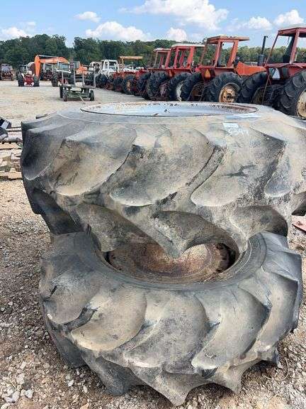 (2) 20.8-38 Allis Chalmers Spin Out Rims w/ Cast Centers - Witcher ...
