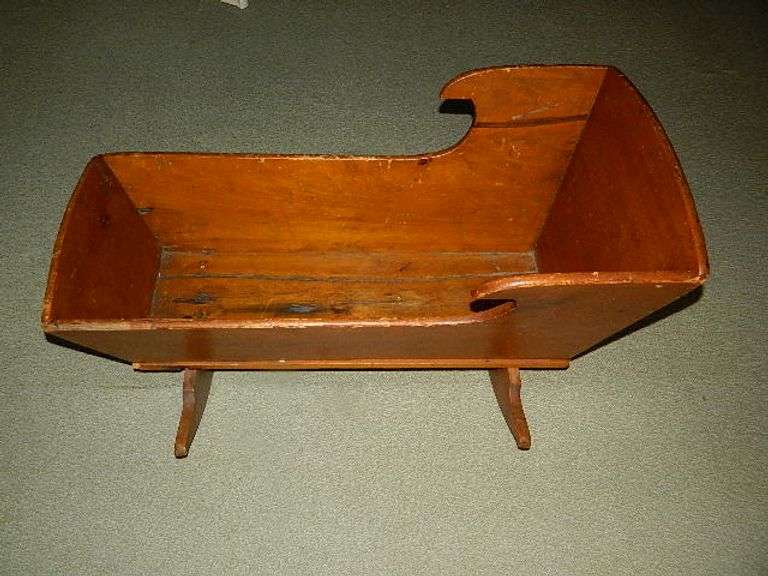 Wooden Rocking Cradle - Wolfe Auction & Realty, LLC