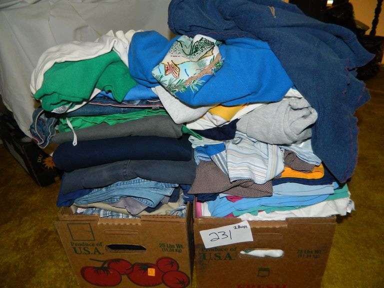 Box of Clothes (2) - Wolfe Auction & Realty, LLC