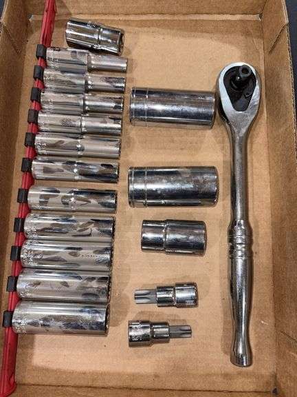 Socket Wrench, & Sockets - Wolfe Auction & Realty, LLC