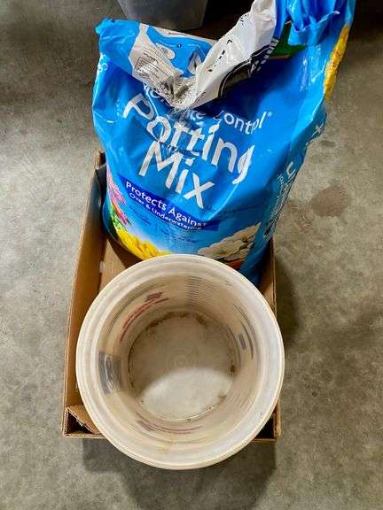 Potting Soil, 5 Gallon Bucket, 4 Gallon Bucket - Wolfe Auction & Realty ...