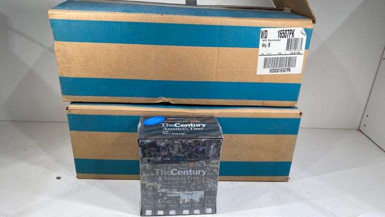 2 BOXES OF VHS - "THE CENTURY AMERICA'S TIMES" WITH PETER JENNINGS ...