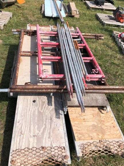 SCAFFOLDING, RAILS, DECKING - Wild Rose Auction Services