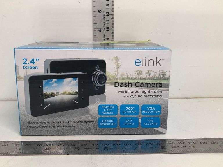 ELINK 2.4" SCREEN DASH CAM W/ INFRARED NIGHT VISION - Wild Rose Auction ...