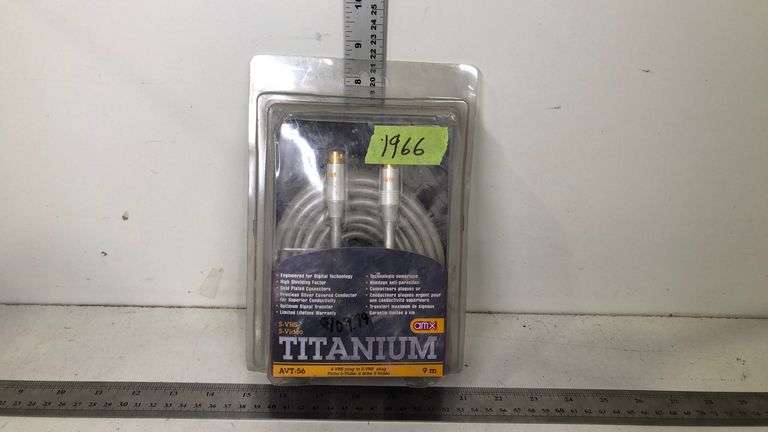 S- VHS CABLE, AMX, AVT-56, 9M - Wild Rose Auction Services