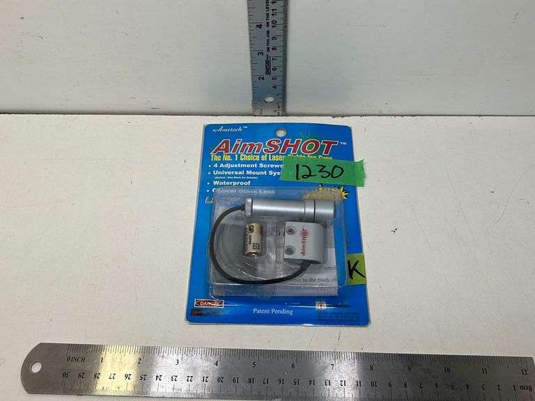 AIMSHOT LS6300G GUN LASER SIGHT IN BOX. - Wild Rose Auction Services
