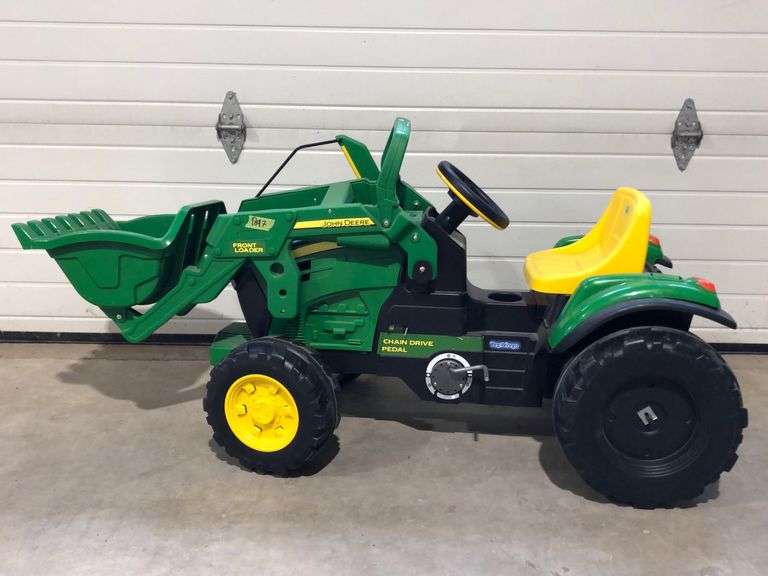 JOHN DEERE FRONT LOADER KID'S TRACTOR. Approx. 55" x 26" x 30". - Wild ...
