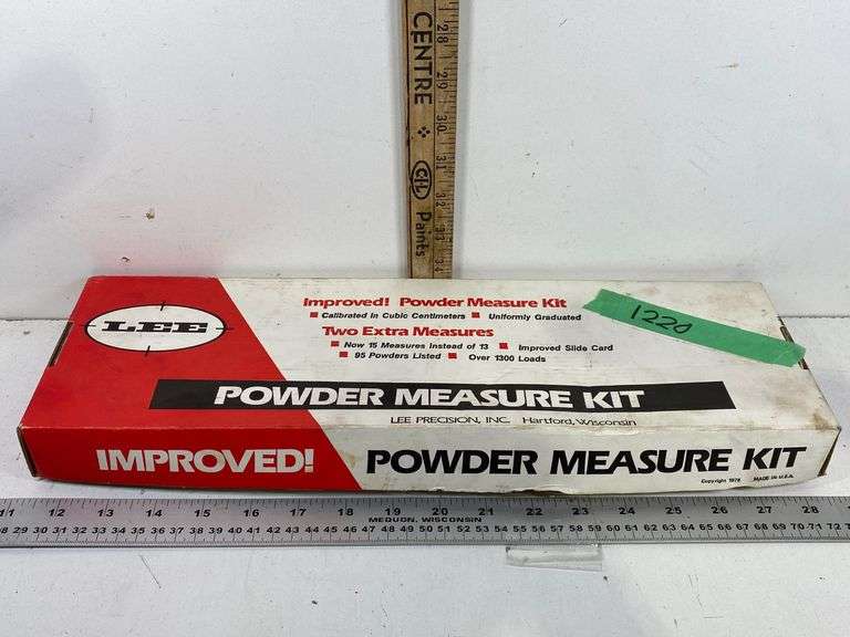 LEE IMPROVED POWDER MEASURE KIT, Approx. 15 PCS - Wild Rose Auction ...