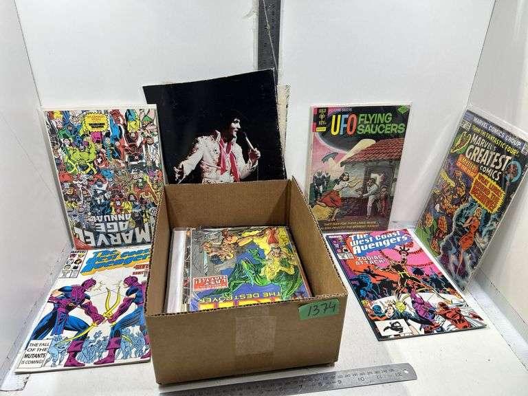 Box of Assorted Comic Books - Wild Rose Auction Services