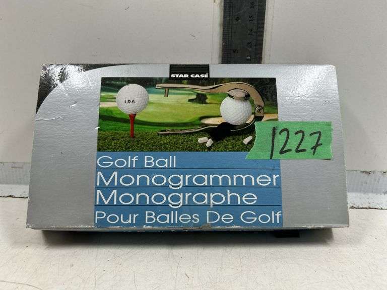 Golf Ball Monogrammer/soft ball - Wild Rose Auction Services