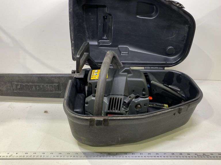 Craftsman 16" Chainsaw, gas, w/ carry case, ~ 32" x 14" - Wild Rose ...
