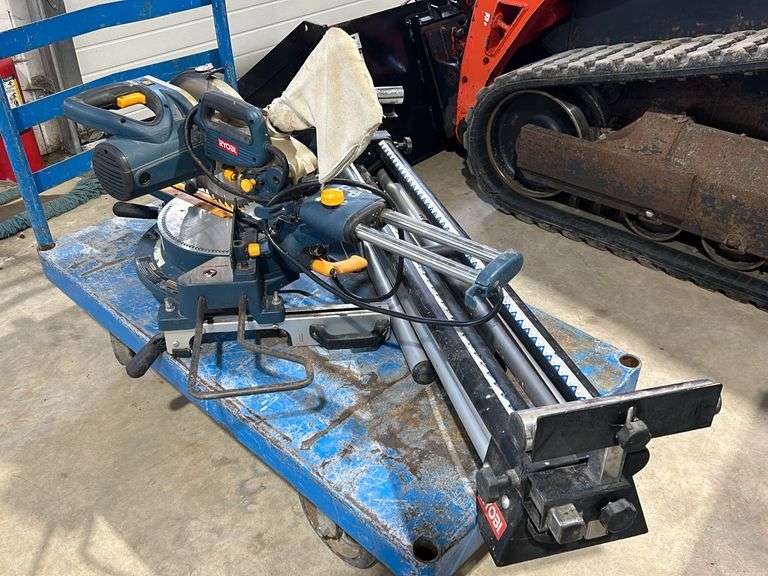 Ryobi Skill Saw w/ Roller Bench - Wild Rose Auction Services