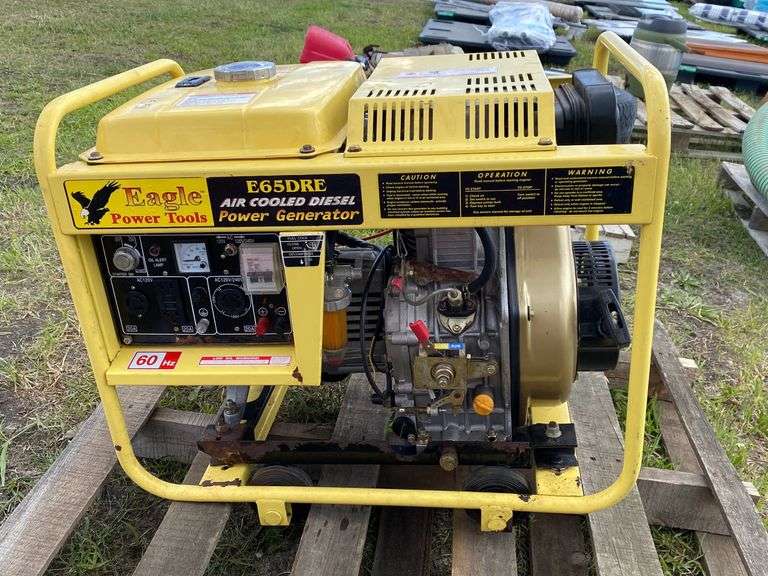 Eagle Power Tools Air Cooled Diesel Generator - Wild Rose Auction Services