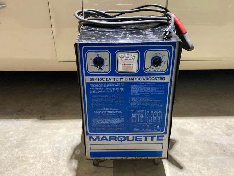 Marquette Battery Charger/Booster 39-110C, C33769 - Wild Rose Auction ...