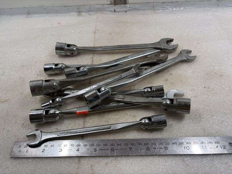 Knuckle Wrenches, standard, not complete set, approx 10 - Wild Rose ...