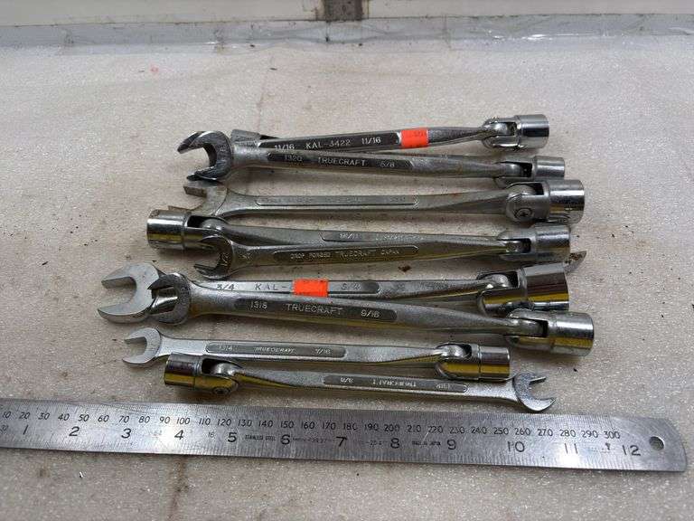 Knuckle Wrenches, standard, not complete, approx 10 - Wild Rose Auction ...