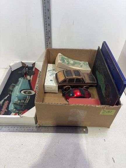 Assorted Collectibles, Box Approx. 9.5" x 12" x 5", Metal, *Unreserved ...