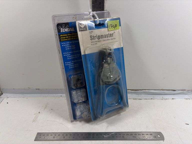 1 Ideal Strip Master Wire Stripper in Box & 1 Ideal Modular Plug Crimp ...