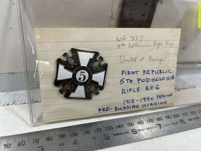 First Republic 5th Podholonia Rifle Reg, 1918 - 1940 Period Pre Russian ...