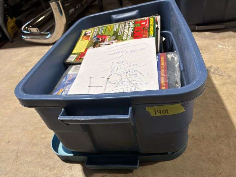 Bin Of Books ( Country Living, Garden, Ag, Outdoor ), *UnReserved ...