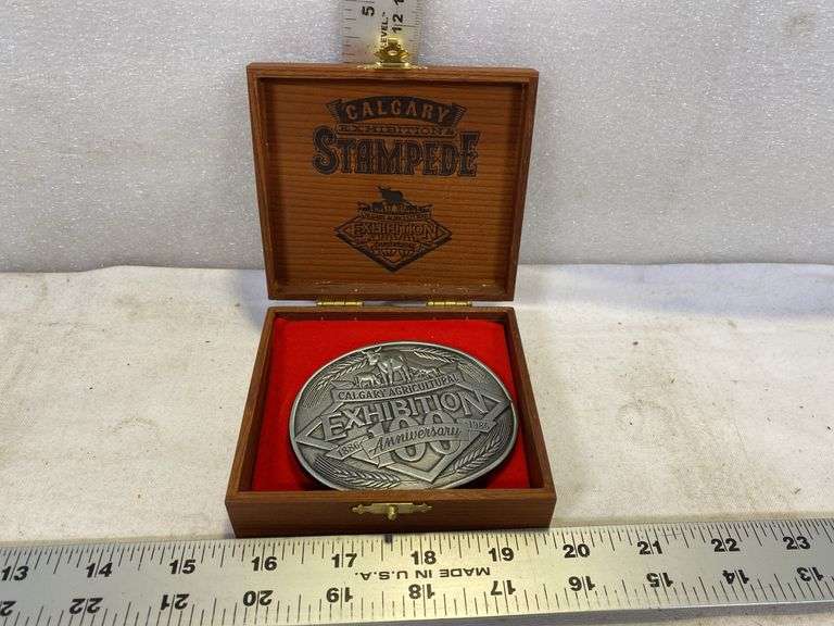 Calgary Stampede Ag Exhibition 1886-1986 100 yr Anniversary Buckle in ...