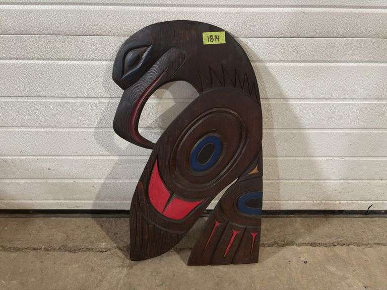 Eagle wooden Sculpture by Chief Floyd Joseph (Squamish Nation ...