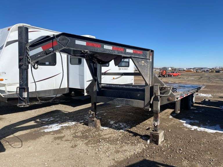 20' Tarnel Gooseneck Flatdeck Trailer *UnReserved* - Wild Rose Auction ...
