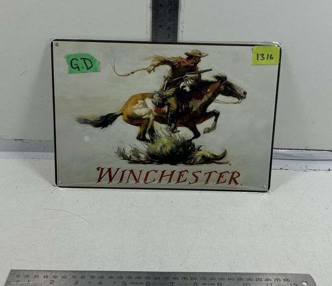 Vintage Winchester Sign Approx. 8'' x 12'', *UnReserved* - Wild Rose ...