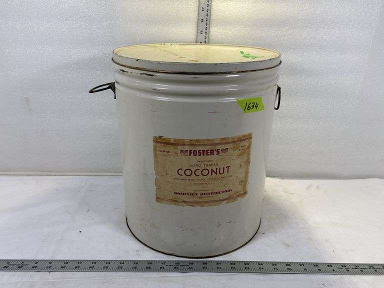 Vintage Foster's Coconut Can, approx 12"x14", *UnReserved* - Wild Rose ...