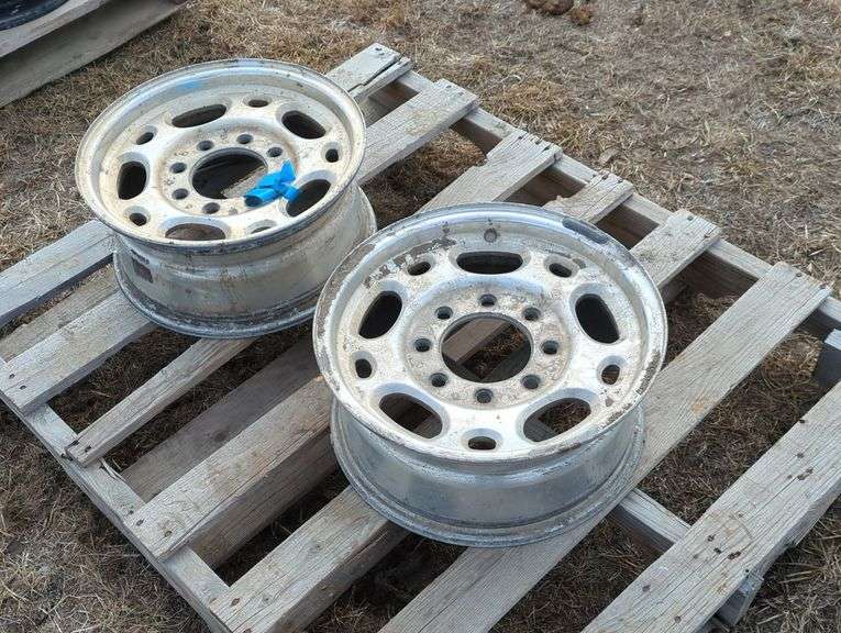 GM Aluminum 8 bolt rims (2) approx 17"x7" *UnReserved* - Wild Rose ...