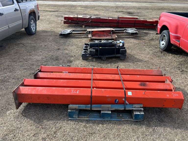 ALM 12000lb 4 Post car Hoist c/w Hardware Approx. 17' x 11' x 6' rise ...