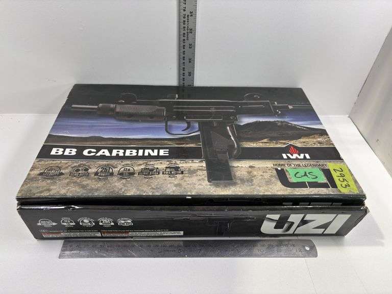 Mini Uzi BB Carbine .177 airsoft gun, 4.5mm cal, IWI 13E05664, *UnReserved* - Wild Rose Auction ...
