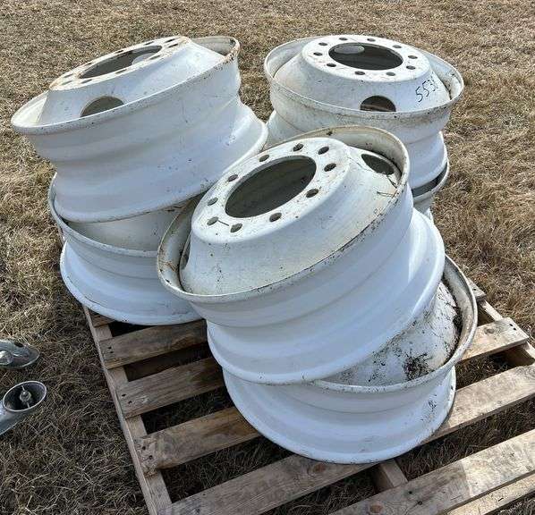 6 - 10 bolt Rims, dia. approx 2', *UnReserved* - Wild Rose Auction Services