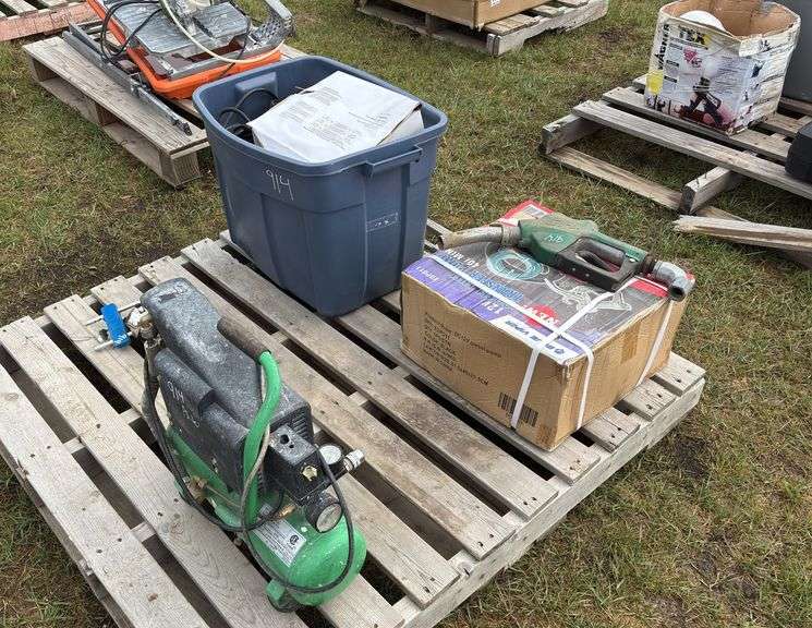 12 V Fuel Transfer Pump, Small Air Compressor, Trailer Ball Lock, Bin ...