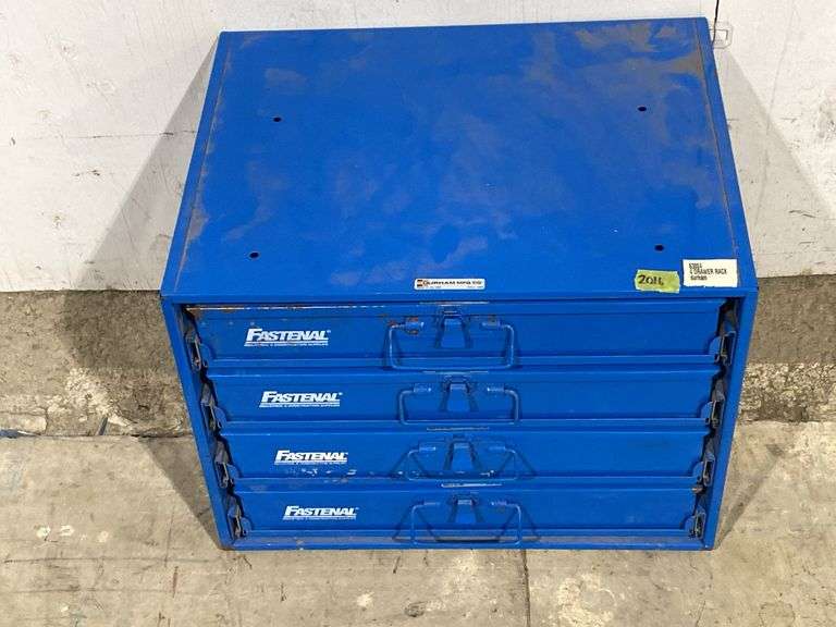 Fastenal Durham 4 Drawer Rack W/ Assorted Washers, Nuts And Bolts ...