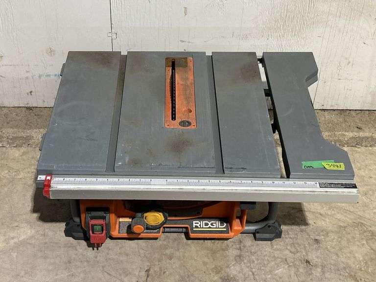 Ridgid Table Saw, approx 25"x30"x14", *Unreserved* - Wild Rose Auction ...