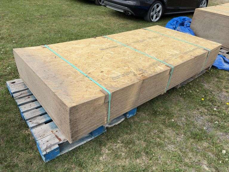 Pallet of 3/8'' OSB Sheets Approx. 32 Sheets *Unreserved* - Wild Rose ...
